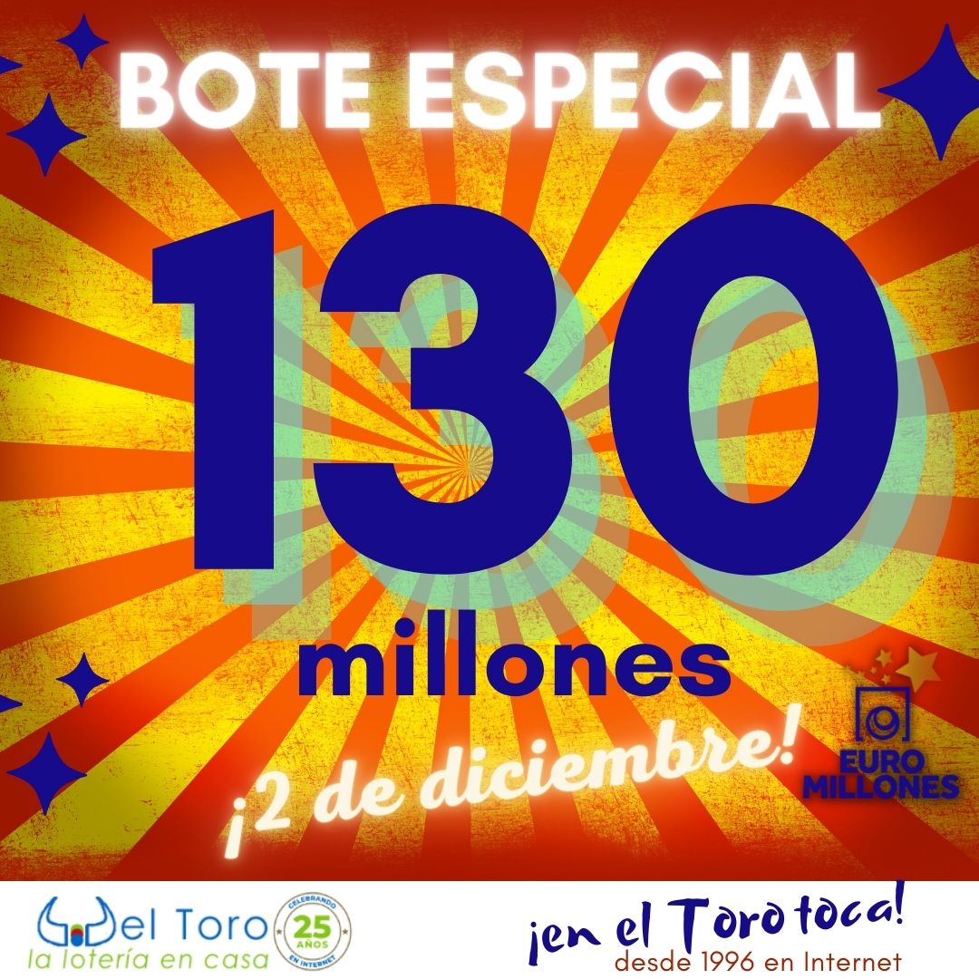 El próximo 2 de diciembre nuevo bote especial de euromillones de 130 ...